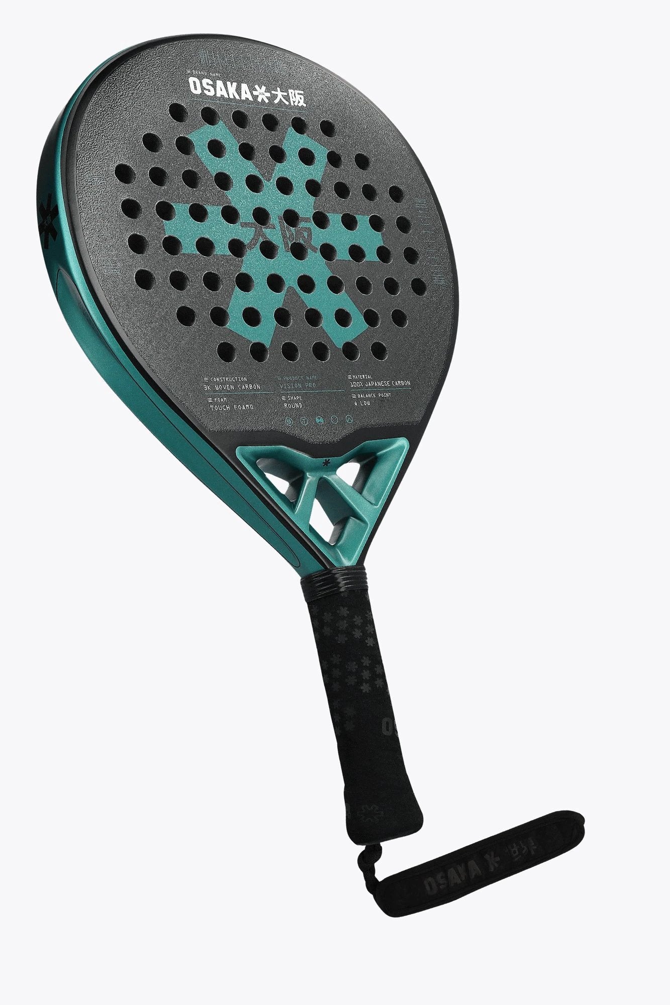 Osaka Padel Racket - Vision Pro - Control | Transformative Teal | Osaka ...